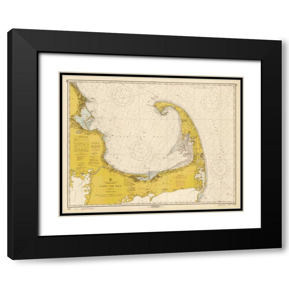 Nautical Chart - Cape Cod Bay ca. 1970 - Sepia Tinted by NOAA ...