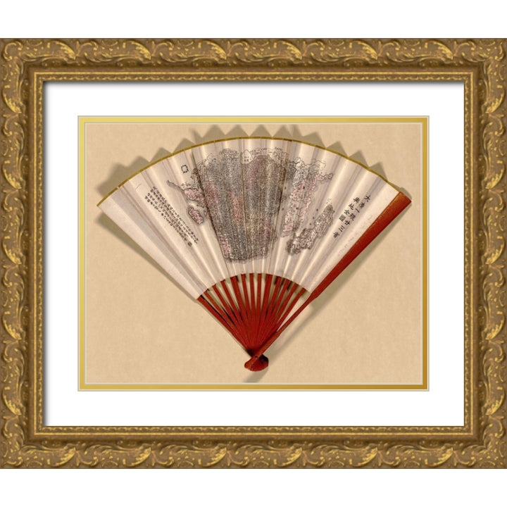 Fan Map of Japan-China and Korea by Vintage Maps – frametowall