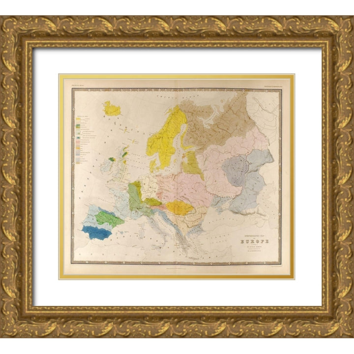 Ethnographic Map of Europe by Vintage Maps – frametowall
