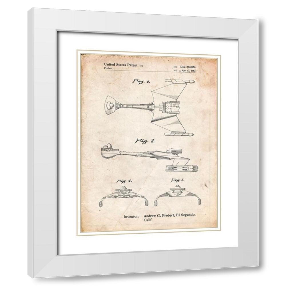 PP1053-Vintage Parchment Star Trek Klingon Empire Starship Poster by ...