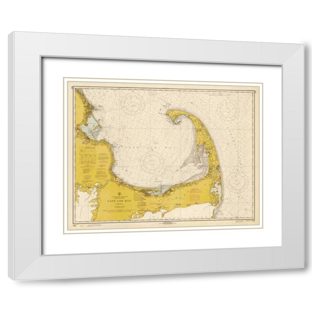 Nautical Chart - Cape Cod Bay ca. 1970 - Sepia Tinted by NOAA ...
