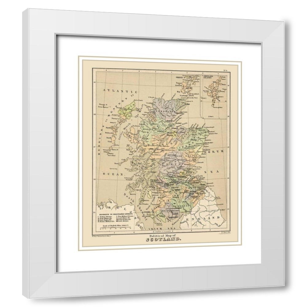Scotland - Political Map - Allen by Allen – frametowall