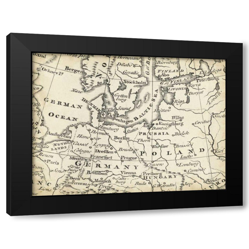 Map of Europe Grid V by Jeffreys, T. – frametowall