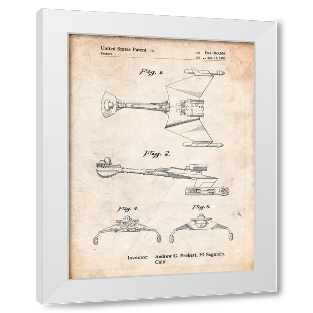 PP1053-Vintage Parchment Star Trek Klingon Empire Starship Poster by ...