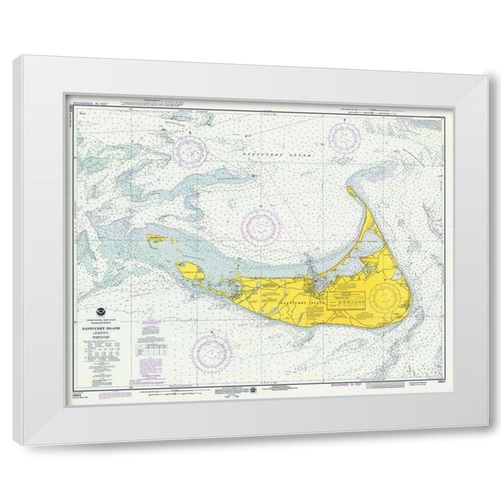 Nautical Chart - Nantucket Island ca. 1975 by NOAA Historical Map and ...
