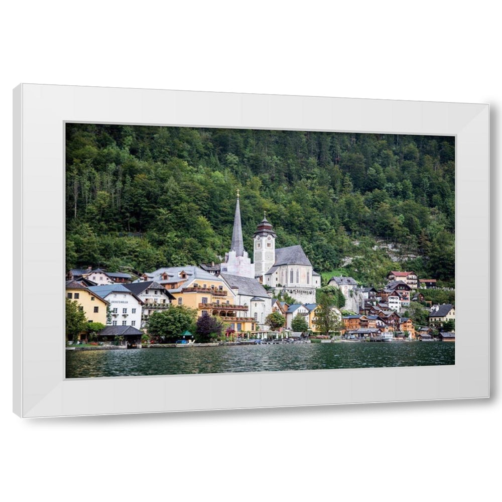 Austria-Hallstatt-Town of Hallstatt as seen from Lake Hallstatt by ...