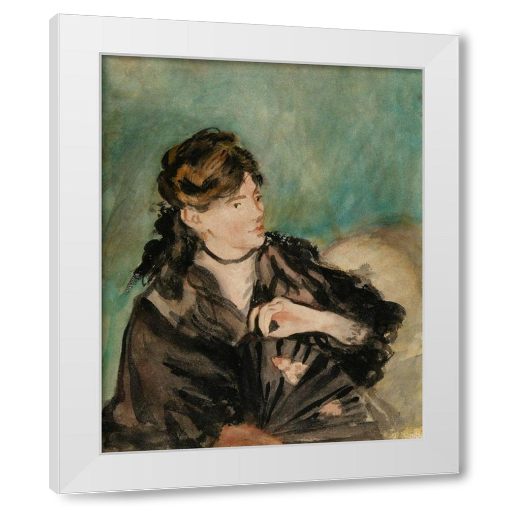 Portrait of Berthe Morisot with a Fan by Manet, Edouard – frametowall